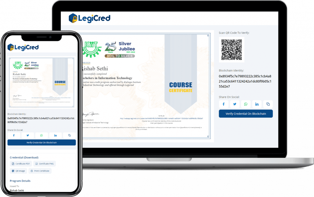 LegiCred - Blockchain Educational Credentialing Platform